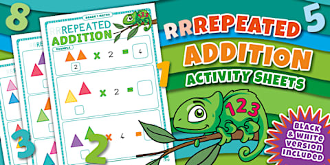 Grade 1 Maths - Term 3 - Repeated Addition - Workbook (CAPS Aligned)
