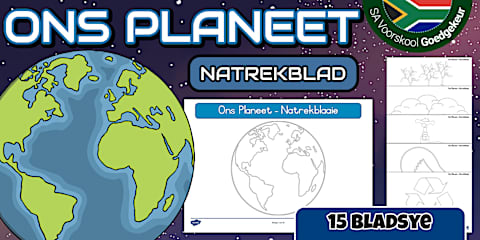 Voorskool - Ons Planeet - Knip-en-Plak Aktiwiteit