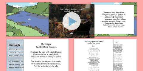 The Eagle' by Alfred Lord Tennyson Poem PowerPoint - eagle, tennyson