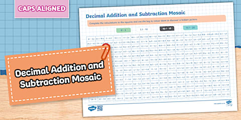 Addition and Subtraction of 4-Digit Numbers – Grade 4 Term 2 - Activity ...