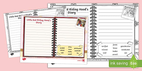 Little Red Riding Hood Wanted Poster Writing Template