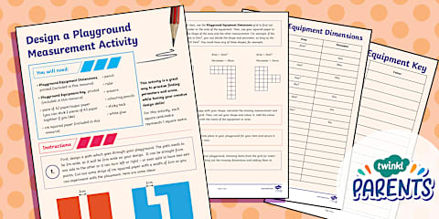 Third Grade Design a Theme Park Area and Perimeter Worksheet
