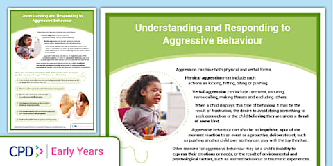 Language for Dysregulated Behaviour (Poster)