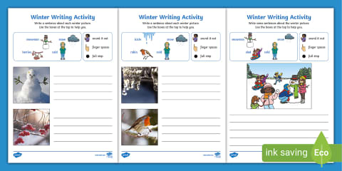 Primary Winter Writing Activity Booklet