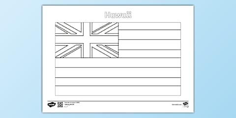 Hawaii Surf Colouring Sheet