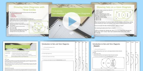 Venn Diagrams Resource Pack