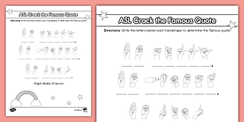 American Sign Language (ASL) How to Sign 