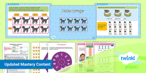 Arrays worksheet