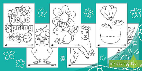 Spring Flowers Collage Activity Pack