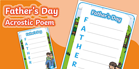Father's Day Mixed Acrostic Poem