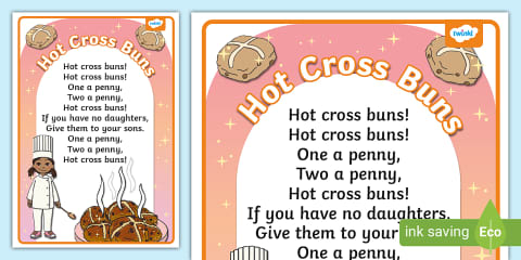 Hot Cross Buns Recipe Cards