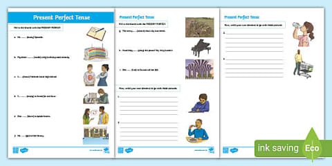 Present Tenses Posters - present tense, posters, display, display ...