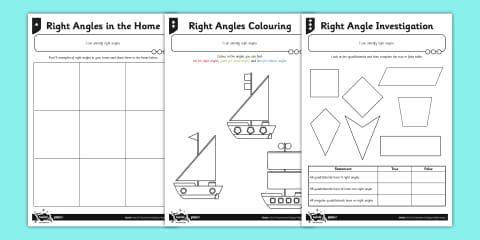Angles In Real Life Worksheet - Maths - Twinkl
