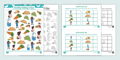 Healthy Eating Sort for PreK-1st Grade