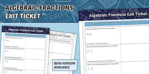 National 5 Algebraic Fractions Revision Flashcards