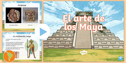 Hojas para colorear: cultura Maya
