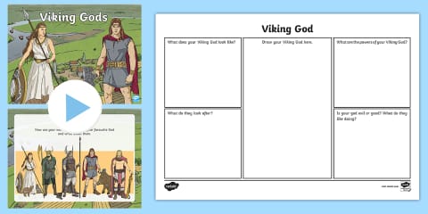Norse/Viking Gods and Goddesses Fact File Template Pack