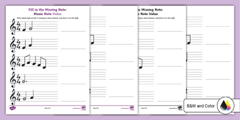 Music Note Spelling Worksheet for Kids | Twinkl USA
