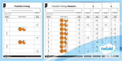 Fractions Worksheets Year 5 - Learning From Home