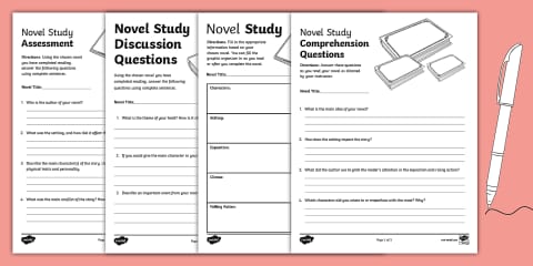 Novel Study Assessment for 3rd-5th Grade
