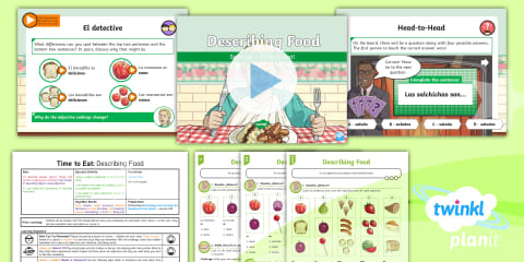 Spanish: Time to Eat: Year 3 Assessment Test