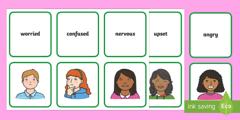 Emotions Photo Matching Cards