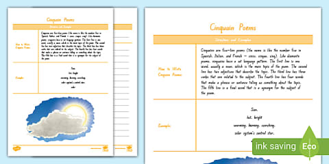 Summer in India Poetry Writing Template