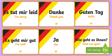 Greetings - German Flashcards