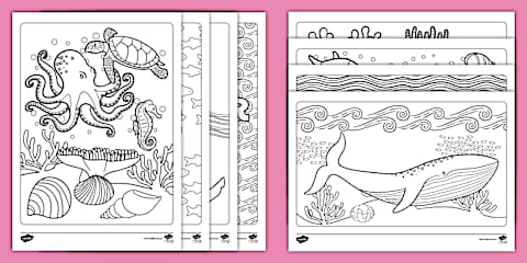 Oceans Mindfulness Colouring