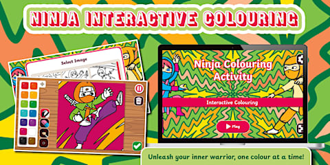 Tractor-Themed Hexagon Display Colouring Activity