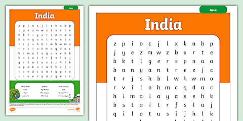 India Fact File Template