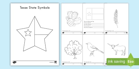 Texas Pledge Cut and Paste Worksheet