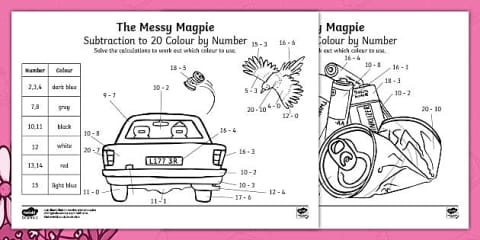 The Messy Magpie Grid References Worksheets - Twinkl Originals, Fiction ...
