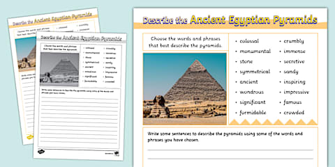 UKS2 Ancient Egyptians Reading Comprehension Activity