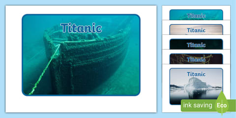 Passengers of the Titanic One-Pager Project for 6th-8th Grade