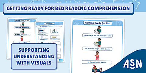 Getting Ready for School Reading Comprehension with Visual Supports
