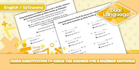 Grade 7 Maths - Term 3 - What Is a Variable? - Notes - Setswana/English ...