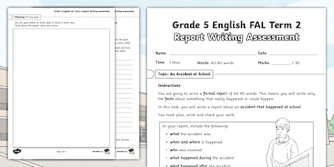 Grade 5 Term 2 Report Writing Assessment