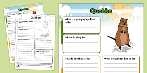 All About Quokkas: Differentiated Reading Comprehension Task