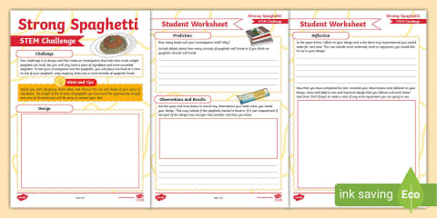 Design a Bridge from Pasta STEM Activity