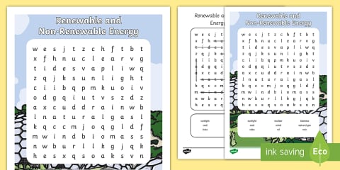 Renewable and Non-Renewable Energy Match and Draw