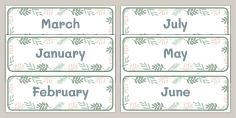 Botanical Birthdays Banner