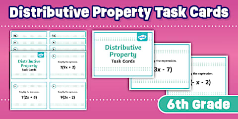 Third Grade Distributive Property Matching Cards