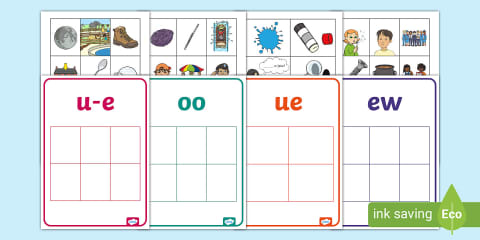 Alternative Spellings ee, ea, e_e and y Matching Cards