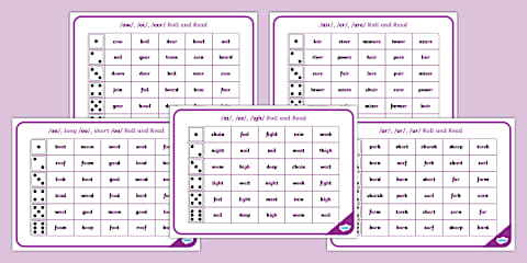 Phase 3 Consonant Phoneme Roll and Read Mats