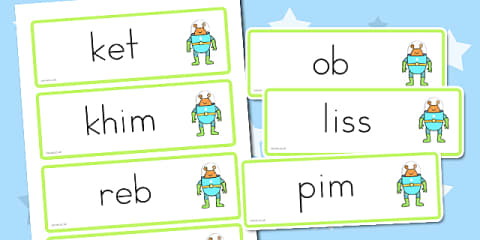 KS1 Alien Word Cards
