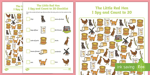 The Little Red Hen I Spy and Count to 10