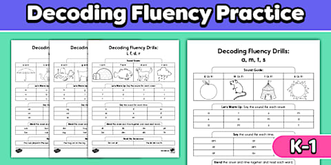 Grade 1 Phonics: Fluency pyramids (CVC Words)