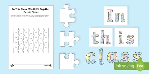 Class Puzzle Poster