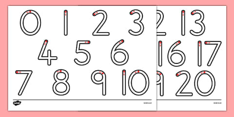 Writing Numbers to 20 Worksheet - Themed Number Twinkl